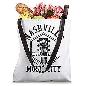 Nashville Tennessee Country Music City Guitar Souvenir Gift Tote Bag