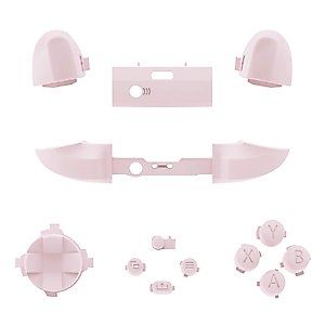 eXtremeRate Replacement Buttons for Xbox Series X & S Controller, Cherry Blossoms Pink Custom Repair Kit Bumpers Trigers Dpad ABXY Start Back Sync Share Keys Parts for Xbox Core Wireless Controller