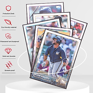 500 Pcs Black Card Sleeves Toploaders for Trading Card, Soft Penny Plastic Card Holders Fit for MTG, Yugioh Baseball /Sports/ Game Standard Cards