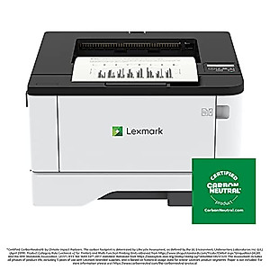 Lexmark B3442dw Black and White Laser Printer, Wireless with Ethernet, Mobile-Friendly and Cloud Connection with Automatic Two-Sided Printing CarbonNeutral Certified Office Printer (4-Series)
