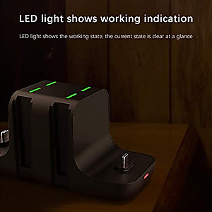 iFCOW Controller Charger for Switch Joy-Cons 6-in-1 Charging Dock Station with LED Indicators
