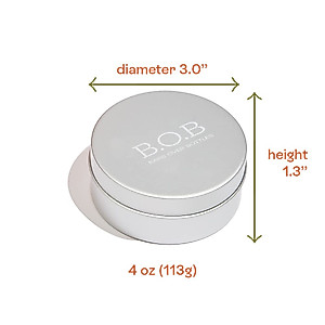 B.O.B BARS OVER BOTTLES Travel Tin Case | Shampoo and Conditioner Storage Container | Travel Size Tins & Soap Saver - 100% Zero Waste | Eco-friendly, Plastic-free | Aluminum | Recyclable | Silver