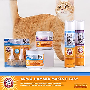 Arm & Hammer Air Care Pet Scents Electric Oil Diffuser Plug-in & Refills Bundle in Fresh Breeze Scent | Includes 1 Plug in Oil Diffuser and 3 Oil Refills | Pet Odor Eliminator