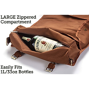Travel Bartender Bag (Without Tools) | Best Bar Kit Bag for Carrying Your Bar Tools with Style | Professional Bartender Roll with Shoulder Strap for Perfect Storage | Mix Awesome Cocktails Anywhere