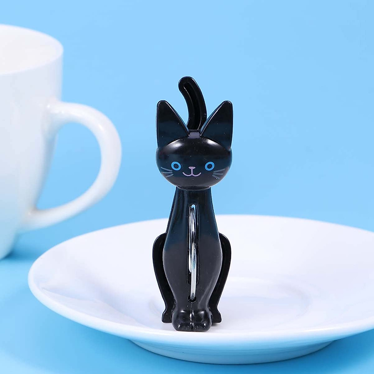 BESPORTBLE Bag Clips Bag Clips Bag Clips Cat-Shaped Bag Clips, 4Pcs Cat Chip Clips for Food Storage, Snack Bag and Chips Bag - Cartoon Cat Clothes Clips Household Sealing Clips Bag Clips Clothespins