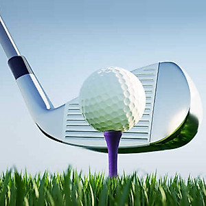 CRESTGOLF Professional 2 1/8" Deluxe Wood Golf Tees 100pcs(Mixed color)