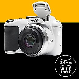 Kodak PIXPRO Astro Zoom AZ252-WH 16MP Digital Camera with 25X Optical Zoom and 3" LCD (White)