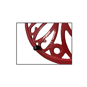 Trivet 7.8 Inch, Cast Iron Trivet with Rubber Pegs/Feet Non-Slip, Rustic Trivets for Hot Pots and Pans, Decorative Kitchen Trivet Mats Hot Pads Pot Coasters(2 Pack) (Red) (RED)