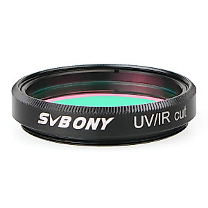 SVBONY Telescope Filter, 1.25 inches UV IR Cut Block Filter, Multi Coated Infra Red Filter Keep Planetary Images Sharp, for CCD Digital Astrophotography