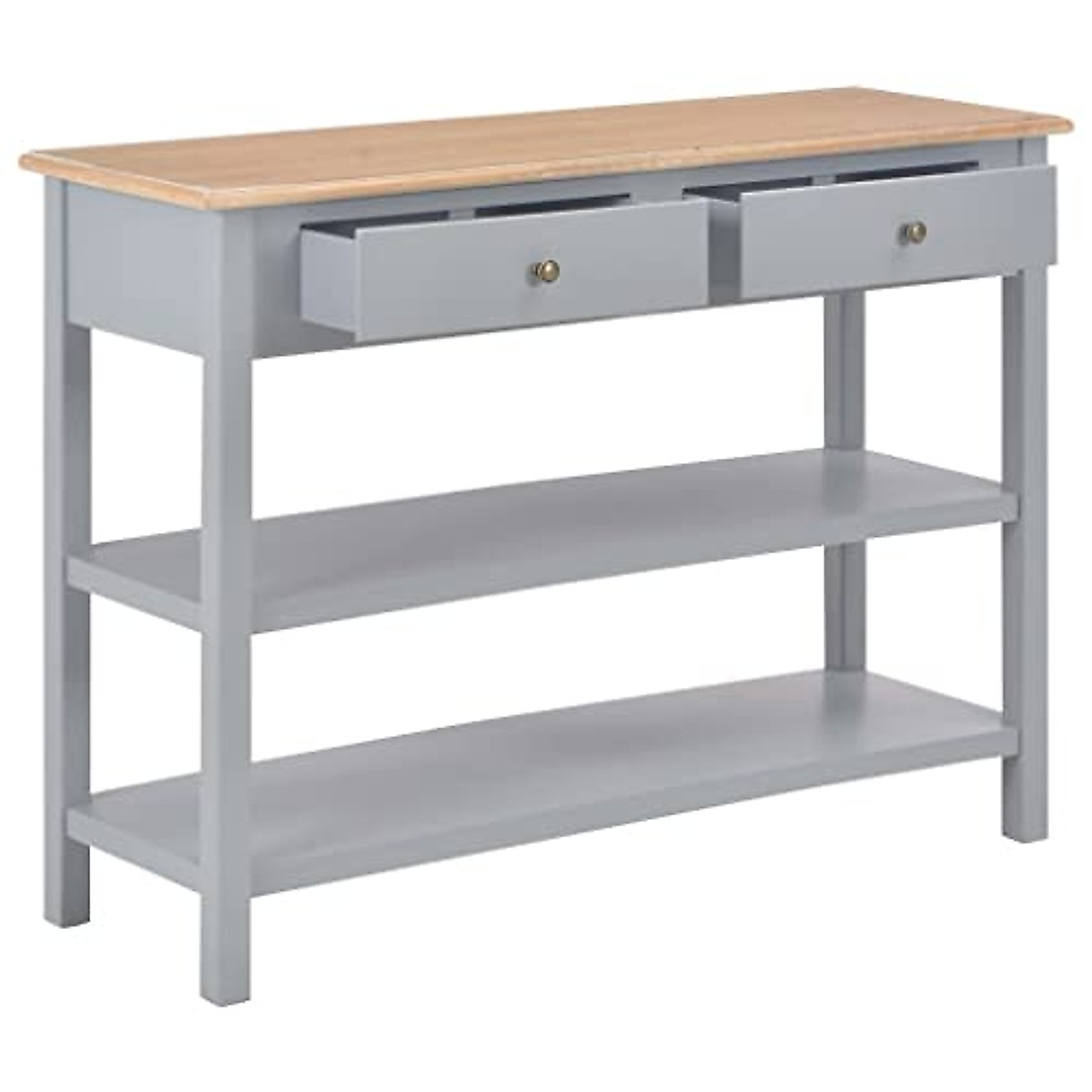 SEASD Sideboards and Buffets Cabinet with Storage Decor Gray 43.3"x13.8"x31.5" MDF