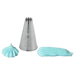 Ateco # 863 - French Star Pastry Tip.31'' Opening Diameter- Stainless Steel