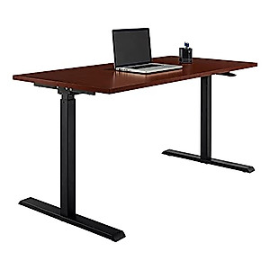 Realspace® Magellan Pneumatic Height-Adjustable Standing Desk, 60"W, Cherry