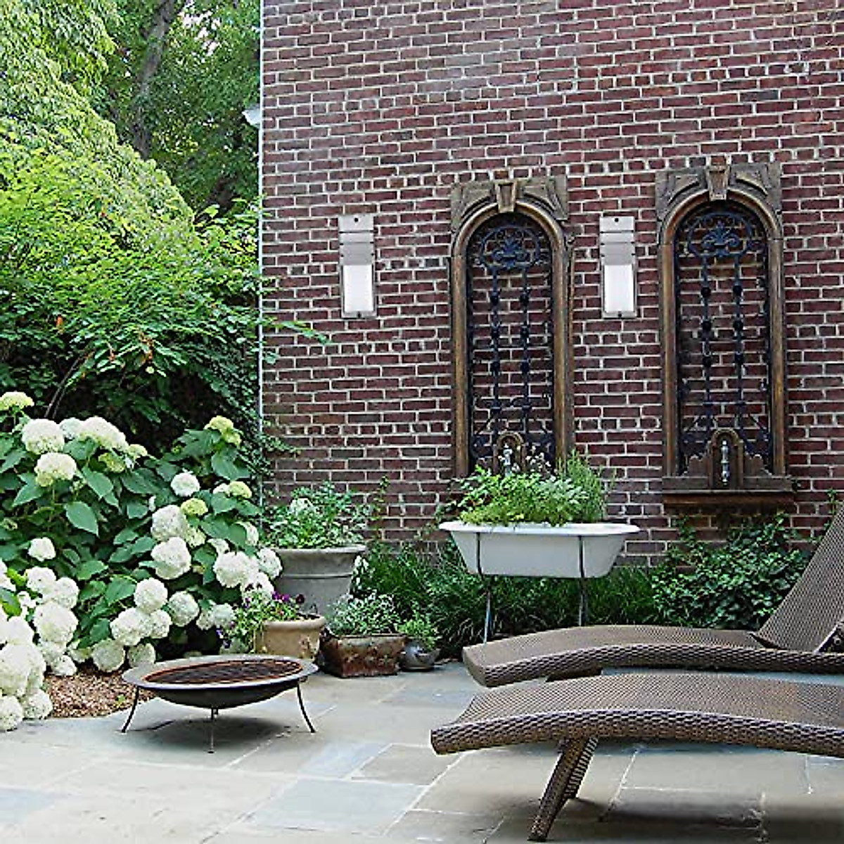 IP64 Waterproof Outdoor Wall Light Decorative Wall Sconce Porch Lamp 8W Energy Saving COB Stair Light Bright and Soft LED Wall Lamp for Home Patio Garden Walkway