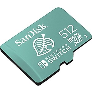 SanDisk MicroSD Card 512GB Nintendo Switch Memory Card Works with Nintendo Switch OLED, Switch and Switch Lite (SDSQXAO-512G-GNCZN) C10 Bundle with (1) Everything But Stromboli MicroSD Card Reader