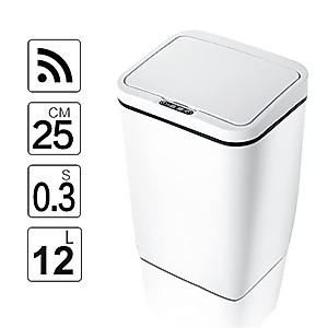 CXDTBH Automatic Touchless Intelligent Induction Motion Sensor Kitchen Trash Can Wide Opening Sensor Waste Garbage Bin