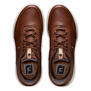 FootJoy Men's Stratos Previous Season Style Golf Shoe, Cognac/Brown, 11
