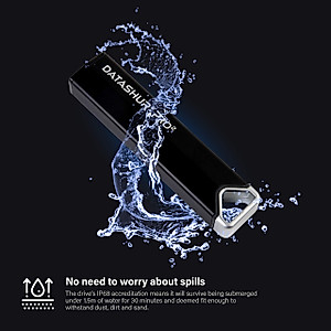 iStorage datAshur PRO2 512 GB | Secure Flash Drive | FIPS 140-2 Level 3 Certified | Password protected | Dust/Water-Resistant