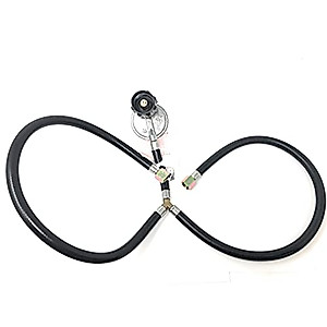 Madol Y-Splitter with 2 Hoses for type1 Propane Tanks [2561] Fits Most LP Gas Grill, Heater & Fire Pits Dual Hose Assembly -Regulador de propano de Baja presión con dos mangueras Y-Splitter