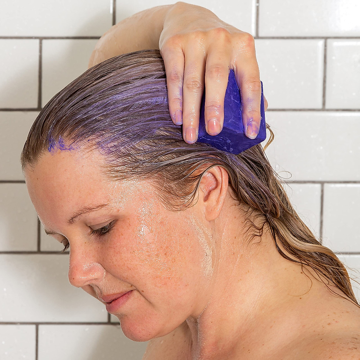 Ethique Tone It Down Brightening Purple Gift Pack for Blonde and Silver Hair - Shampoo & Conditioner Bundle - Sulfate-Free, Plastic-Free, Vegan, Cruelty-Free, Eco-Friendly (Pack of 1)