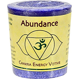 ALOHA BAY CHAKRA VOTIVE,ABUNDANCE, 2 OZ CASE_12
