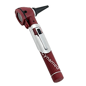 Premium Double Handle Otoscope Set -Otoscope/Great for School -Cynamed (BURGUNDY)