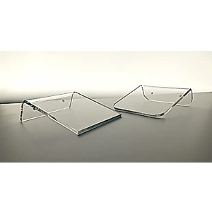 4" Long Clear Floating Shelf (6" deep)