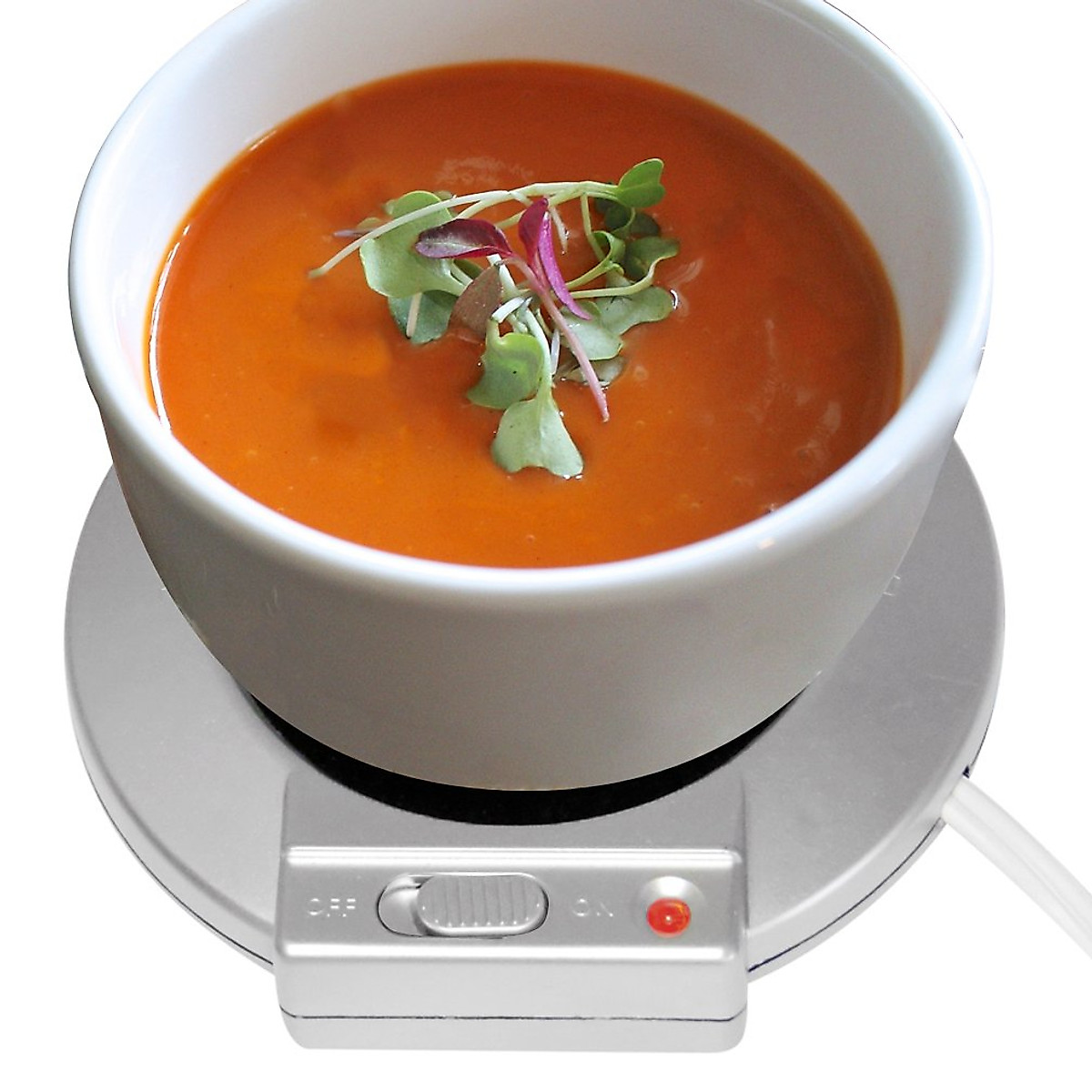 Evelots Electric Mug Warmer/Heater-Home/Office-Coffee/Tea/Soup-On/Off Switch