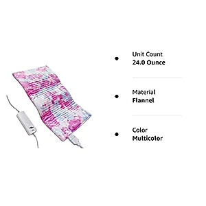 GOQOTOMO Heating Pad Fast-Heating Technology for Back/Waist/Abdomen/Sh-oulder/Neck Pain and Cramps Relief - Moist and Dry Heat Therapy with Auto-Off Hot Heated Pad by-Colorful