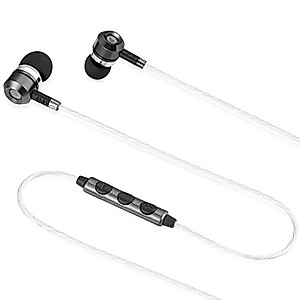 sephia Sp3060VC Earbuds Wired in Ear Headphones with Microphone Volume Control Mic Noise Isolating Earphones HD Bass Case 3.5 mm Ear Bud Plug