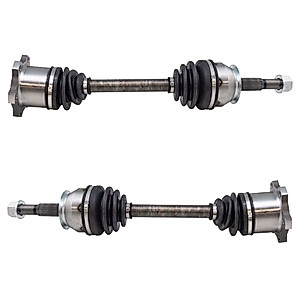 TRQ New Complete Front CV Axle Shaft Assembly Left & Right 2 Piece Pair Set for 2004-2015 Nissan Titan / 2004-2015 Armada / 2004-2010 Infiniti QX56