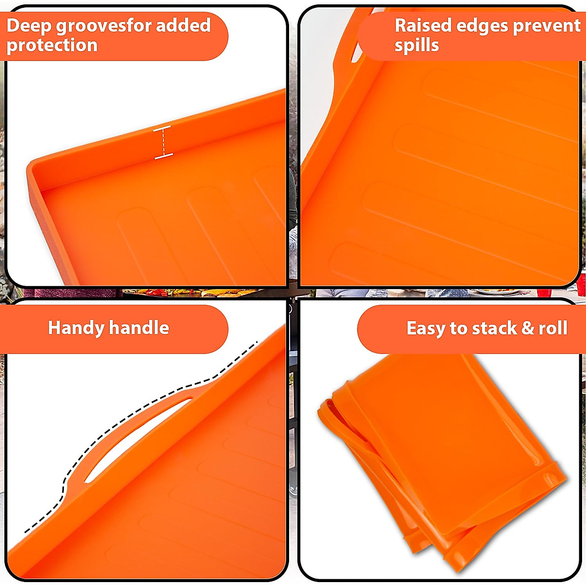 28" Griddle Mat Silicone for Blackstone,Heavy Duty Food Grade Grill Cover-Protect Your Griddle from Rodents, Insects, Debris and Rust