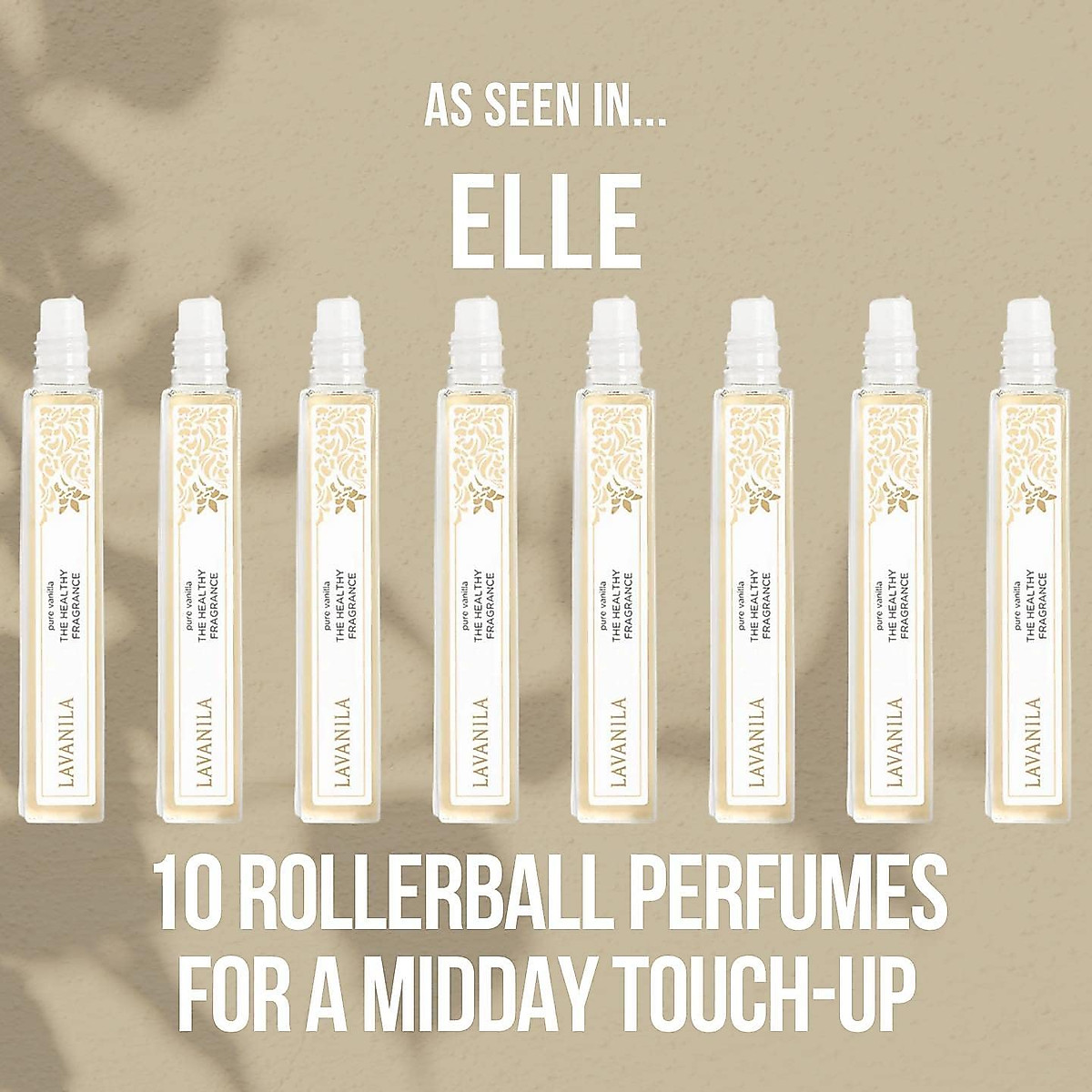 Lavanila Pure Vanilla Perfume for Women, 0.32 oz Roller-Ball - Pure Madagascar Vanilla & Creamy Tonka Bean, The Healthy Fragrance, Clean and Natural