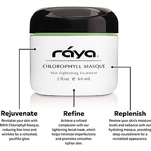 Raya Chlorophyll Masque (607) | Tightening Facial Treatment Mask for All Skin | Reduces Fine Lines and Wrinkles | Skin Tightening Mask for Face Skin Care | Face Masks Skincare