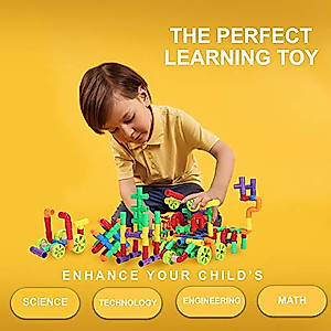 STEM Building Blocks Toy for Kids, Educational Toddlers Toddler Brain Toy Kit, Constructions Toys for 3 4 5 6 7 8 Years Age Boys and Girls – Creativity Kids Toys