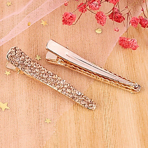 12 Pcs Rhinestone Alligator Hair Clips Fancy Crystal Duckbill Hair Clips for Women Girls Hair Styling Tools Accessories