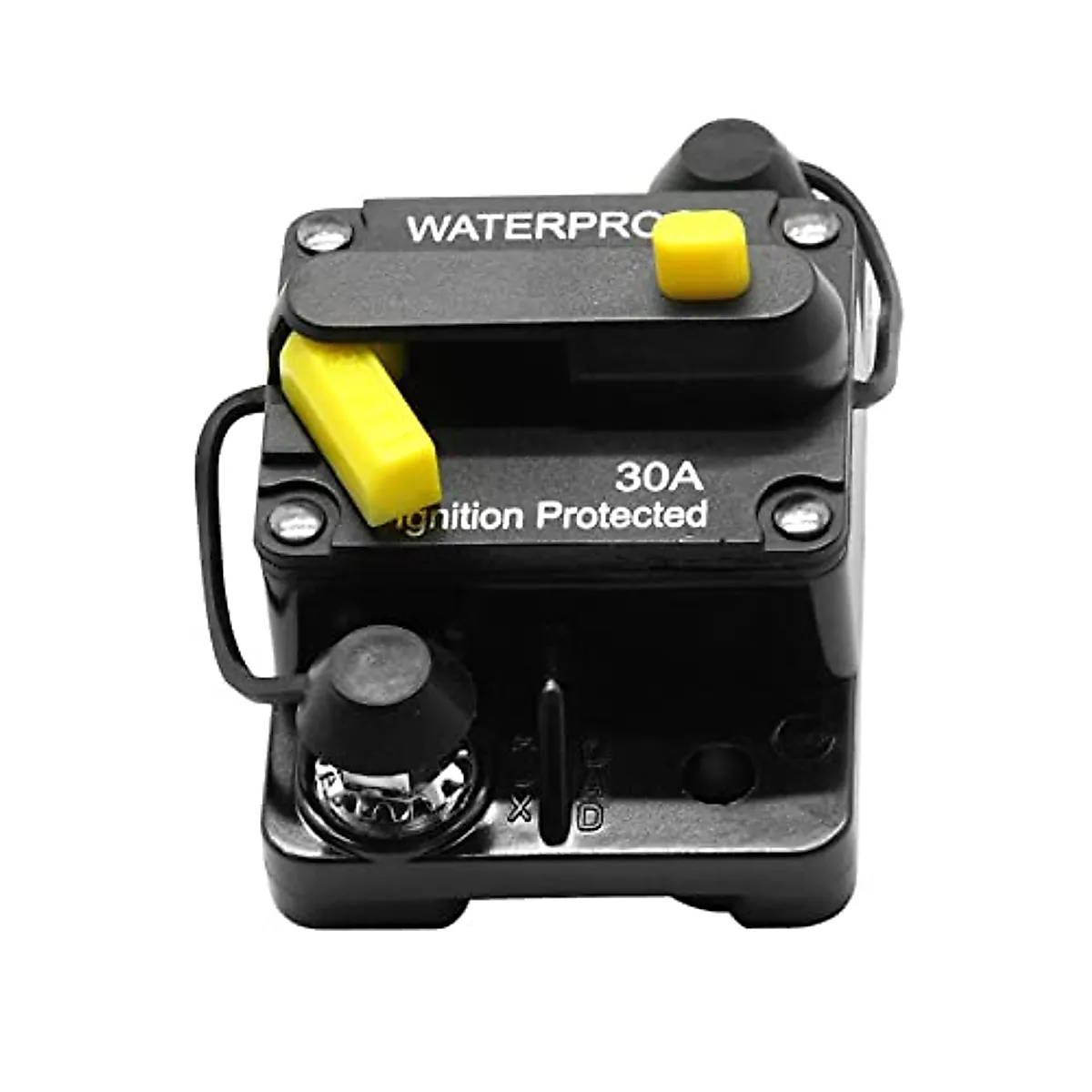 30Amp Circuit Breaker,12V-48V DC Fuse Holder with Reset Button for Car Audio Amps Overload Protection(30A)