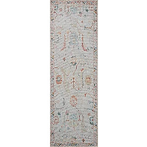 Loloi II Elysium Collection ELY-01 Pebble/Multi 5'-0" x 7'-6" Area Rug