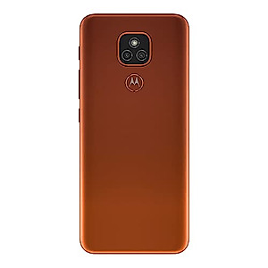 Motorola Moto E7 Plus XT2081-1, 64GB, 4GB RAM, 48MP Camera System, 6.5" inches, 5000 mAh LTE Factory Unlocked Smartphone - International Version (Twilight Orange)