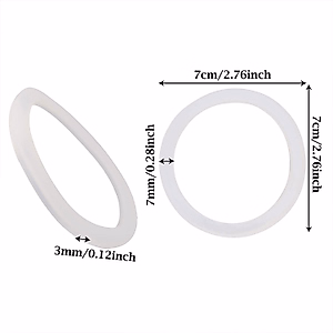 Honbay 12PCS Silicone Seal Rings Reusable Leak Proof Sealing Gaskets Replacement for Mason Jar Lids (Regular Mouth 70mm)