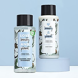 Love Beauty And Planet Coconut Water & Mimosa Flower Volume and Bounty Thickening Shampoo and Conditioner for Fine Hair, Paraben Free, Silicone Free, and Vegan, 2 count - 13.5 oz each