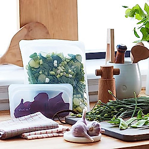 Stasher Premium Silicone Reusable Food Storage Bags, 6-Pack, Tie Dye Multi, Multi-Use Food Storage Bags, Lunch Bag, Travel Containers, BPA Free, Leak-free, Dishwasher-Safe, Eco-friendly