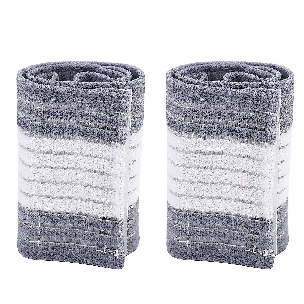 Ankle Support Brace for Men Women Adjustable Strap for Arch Support Breathable Ankle Protector Foot Brace with Compression Wraps Elastic Arch Sleeves for Protection Sprained Sports Gray-White 2 Pcs