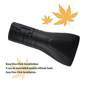 197889-6 Flat End Nozzle Attachment Compatible with Makita X2 36V, 18V Hand held Blower XBU02Z, XBU03, DUB362- Easy One-Click Installation