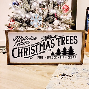 10 Pieces Large Christmas Stencils for Painting on Wood, Reusable Merry Christmas Stencil Candy Cane Christmas Tree Farm Template Holiday Stencils for Wood Sign DIY Crafts (10Pieces large christmas-1)