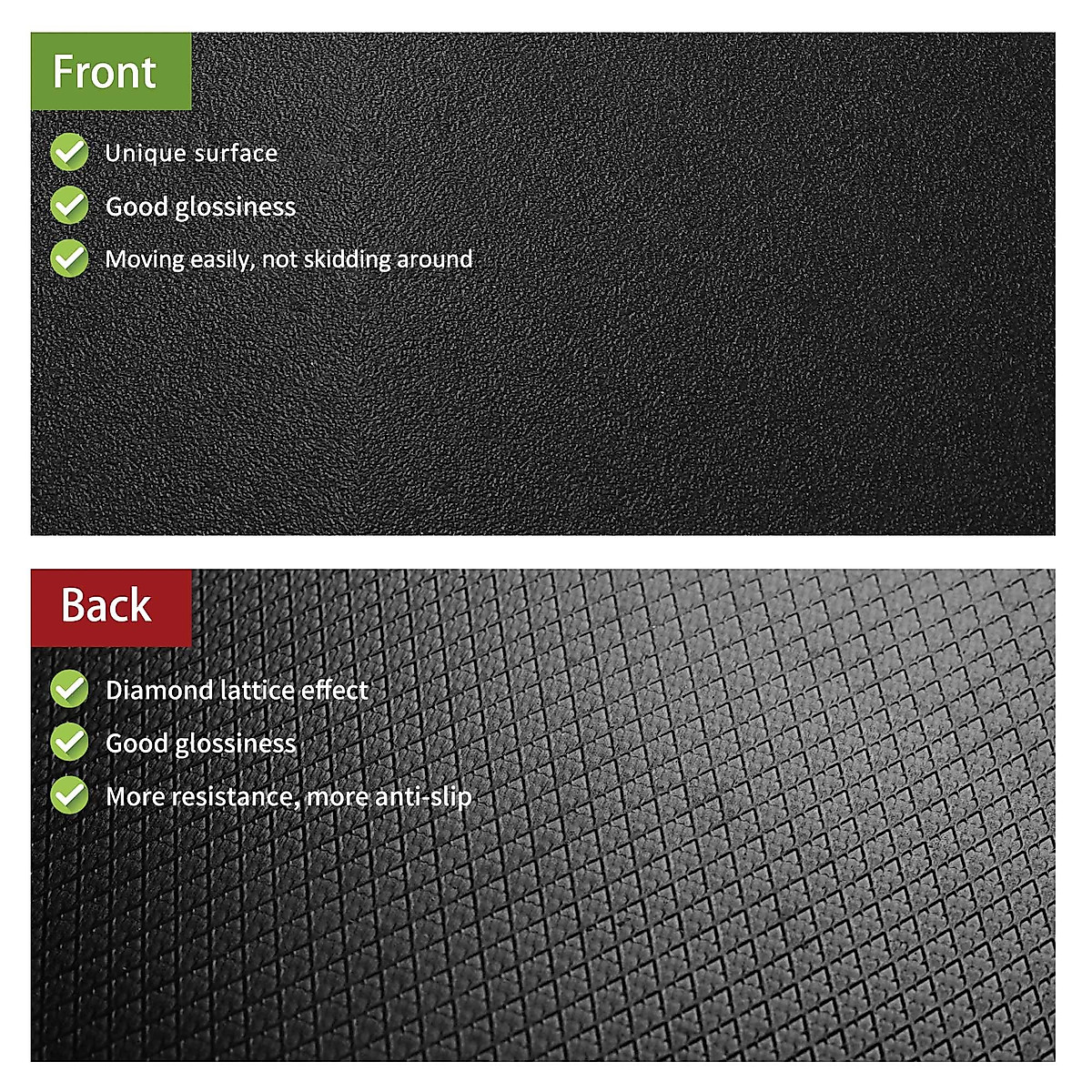 Chair Mat for Carpet, Tough and 1/5" Thick Office Chair Mat, 35" x 45" Anti-Slip Chair Mats for Carpeted or Hard Floors