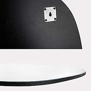 EDGEWOOD Asymmetrical Accent Wall Mounted Irregular Oval Mirror Decorative Living Room Bedroom Entryway, 19.7 x 33.5 Inches