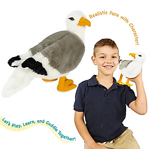 VIAHART Seamus The Seagull - 12 Inch Stuffed Animal Plush - by TigerHart Toys