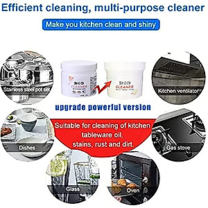 Foam Rust Remover Kitchen All-Purpose Cleaning Powder, 2023 Kitchenware Cleaning Agent, Kitchen Clean All Purpose Cleaning Foam, Multi-Purpose Foam Cleaner Rust Remover, Soak to Clean Greasy Dirt (1Pcs)