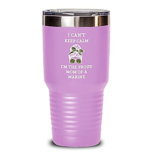 marine mom tumbler, I can't keep calm, Marine Mom gift, for, Mothers Day, My son is a marine, Proud Mom, of a, marine daughter, Marine Mama,birthday g
