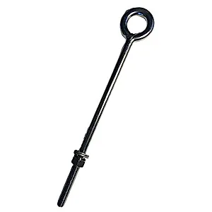 US Stainless Stainless Steel 316 Eye Bolt 1/2" x 10" Whitworth Short Thread Marine Grade Pitch of 12